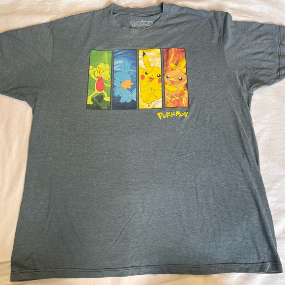 Shirts | Mens Graphic Pokmon Tshirt Bluegray | Poshmark